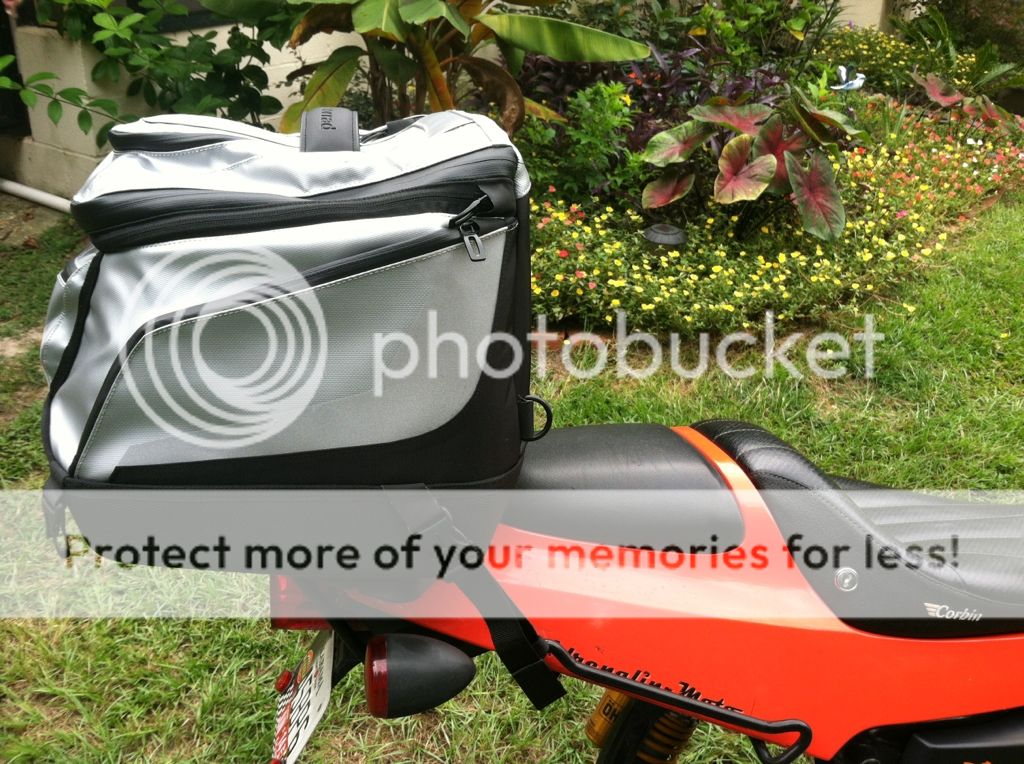 Does the factory tail bag work without the luggage rack? | XR1200 ...