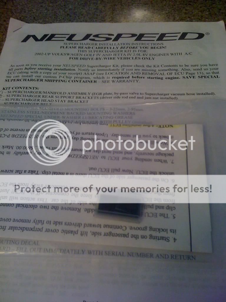 Neuspeed Supercharger, $1200, Conway,AR | VW Vortex - Volkswagen Forum